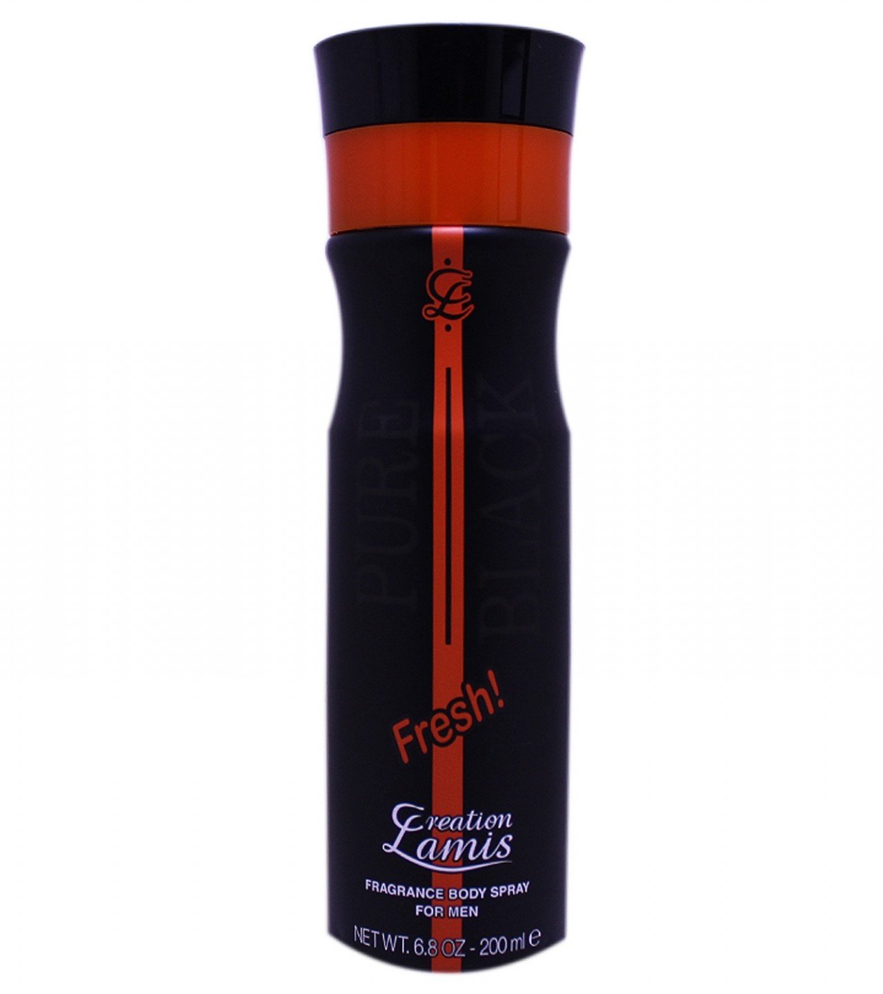 Creation Lamis Pure Black Fresh Body Spray For Men – 200 ml – Edokan.pk